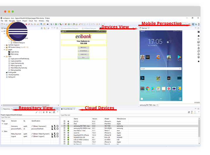 Appium Studio for Eclipse Appium Studio for Eclipse